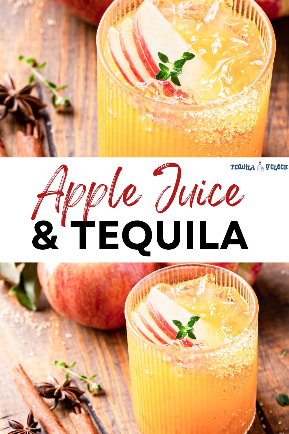 Tequila & Apple Juice Cocktail | Tequila O'Clock