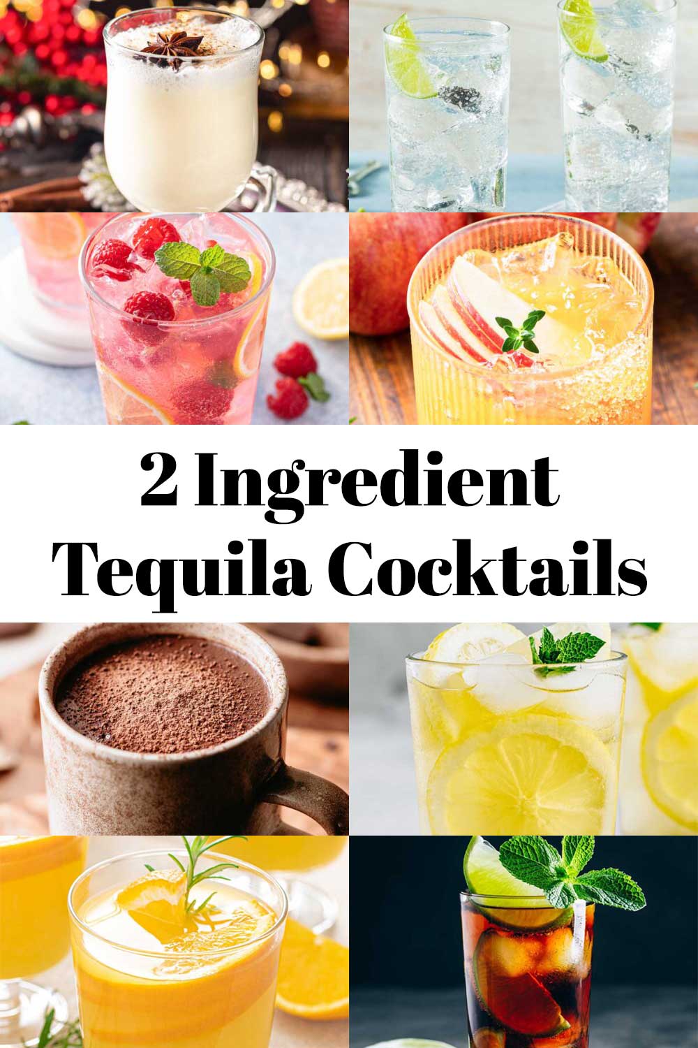 Simple 2 Ingredient Tequila Drinks | Tequila O'Clock