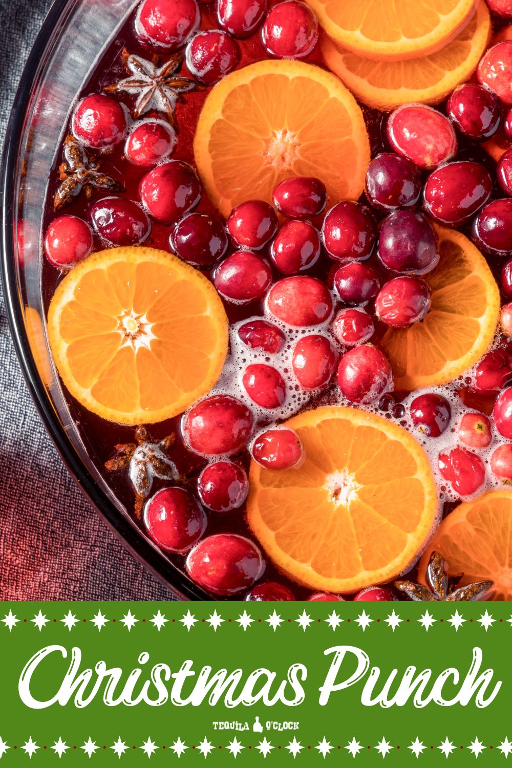 Easy Christmas Punch with Tequila